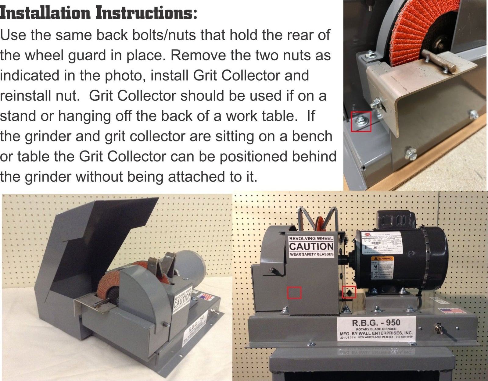 Grit Collector for RBG Blade Grinder & Sharpener | MowMore