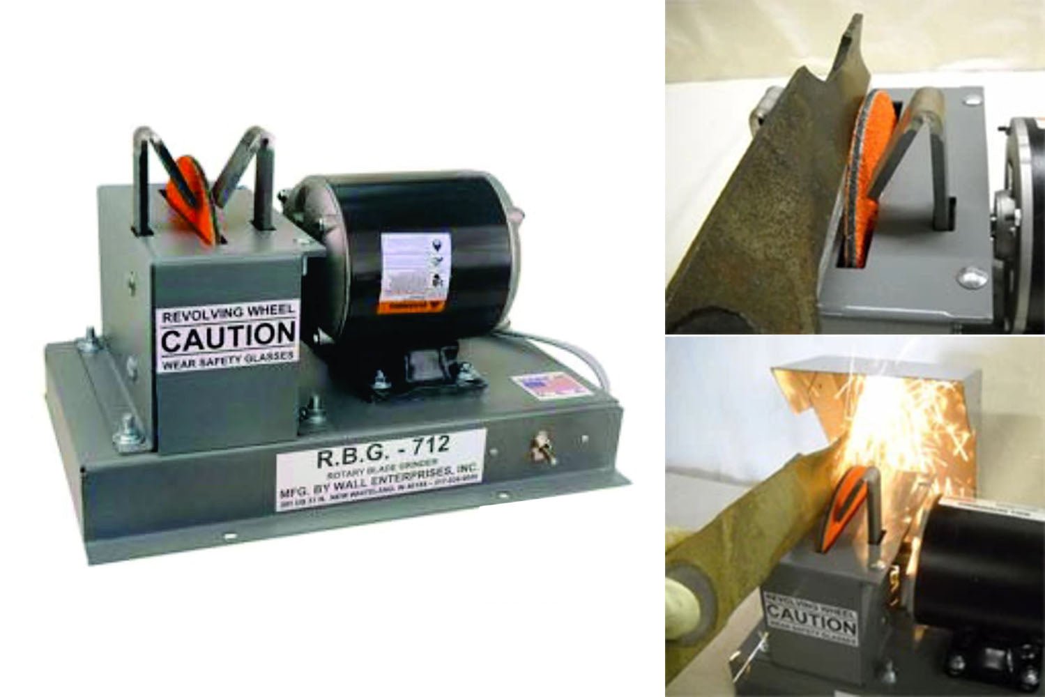 RBG 712 Blade Sharpener with Grit Collector | Mowmore